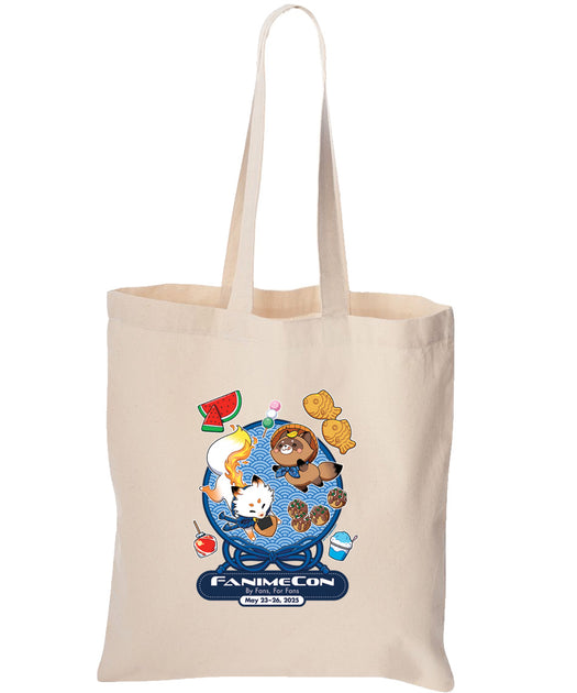 Pre-Order -Official FANIMECON 2025 - Tote Bag - Natural – Fantastic Fam Inc